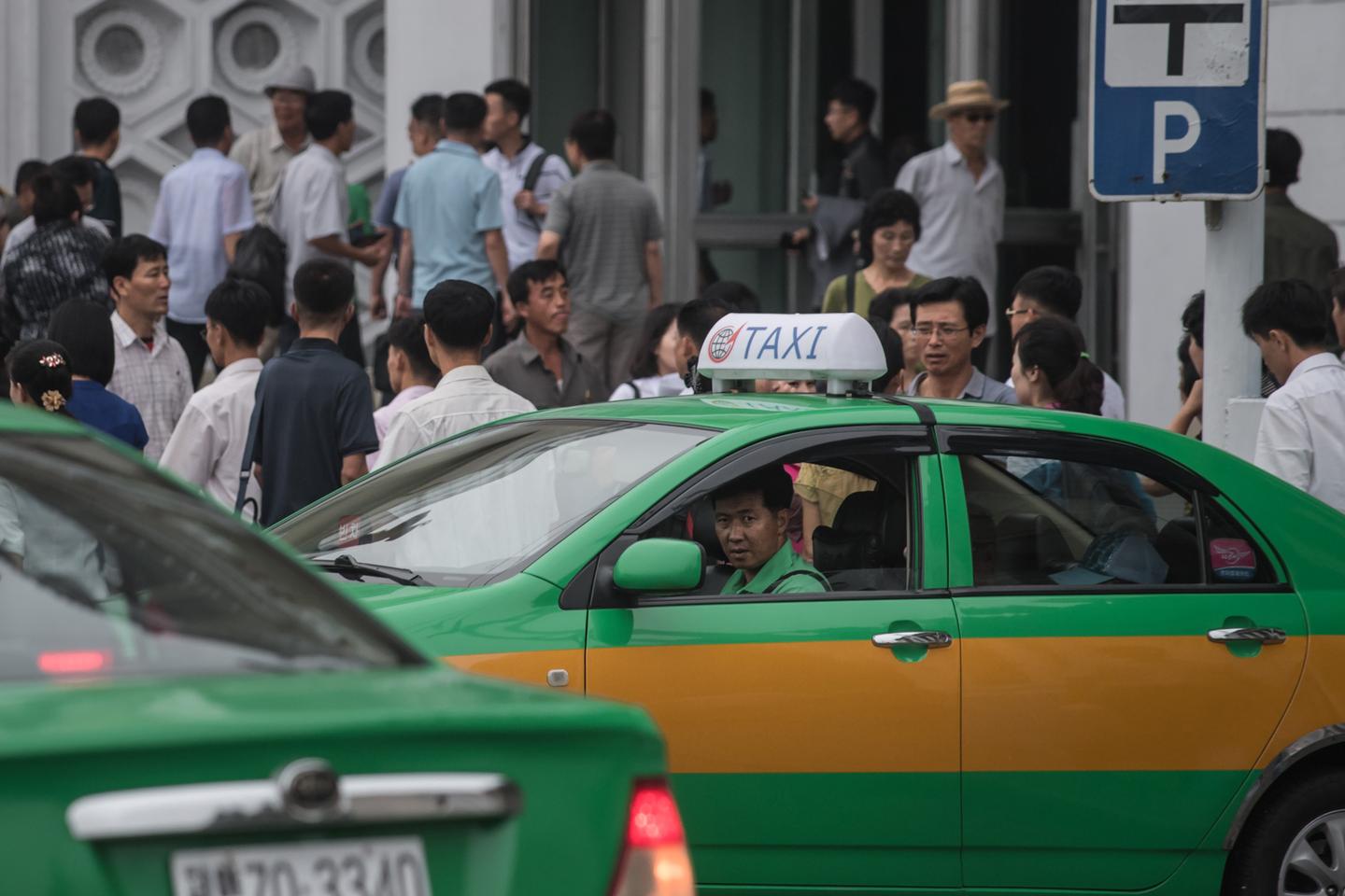 A Pyongyang, le récent avènement du taxi