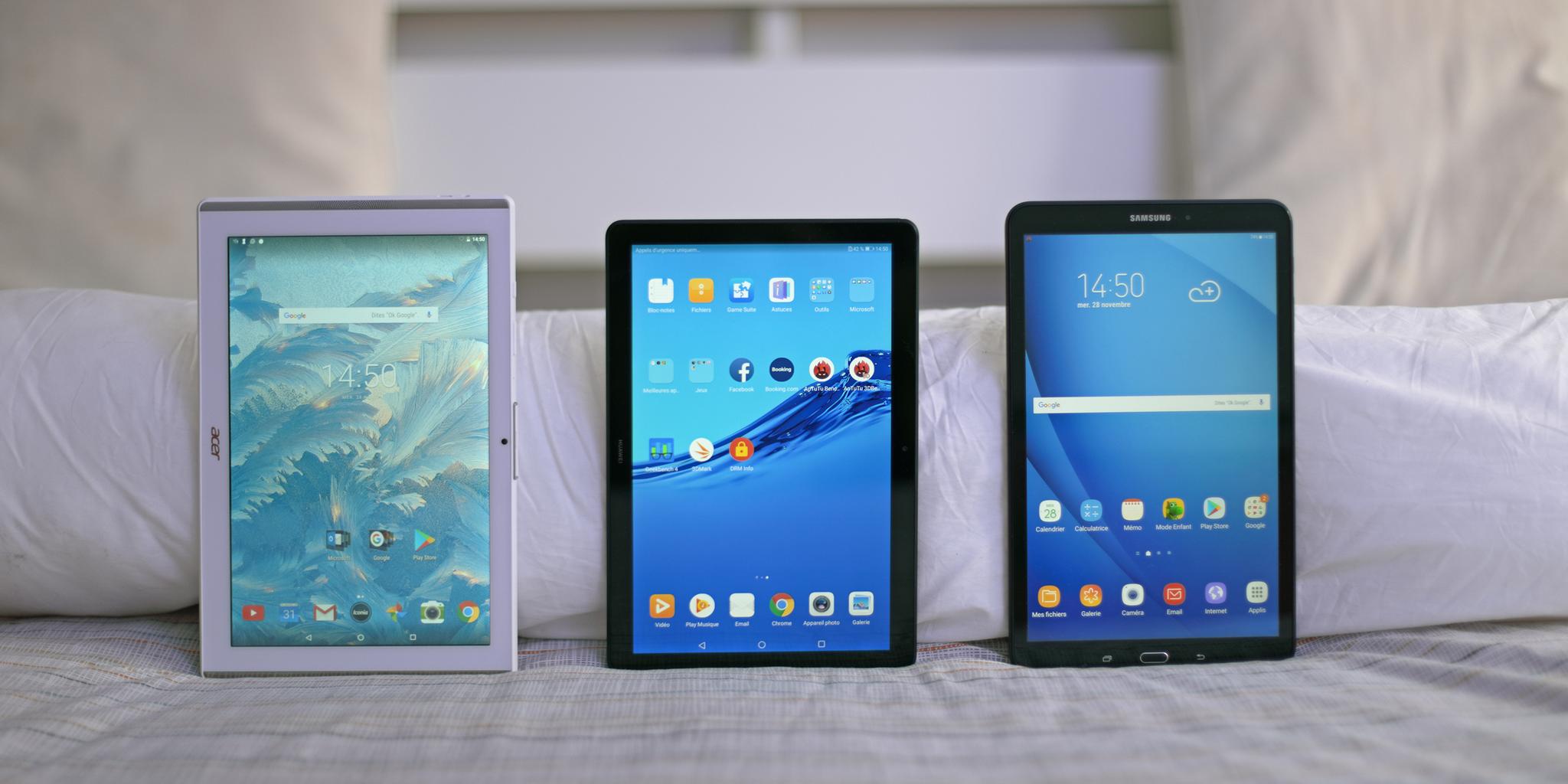On a testé… trois grandes tablettes à 200 euros