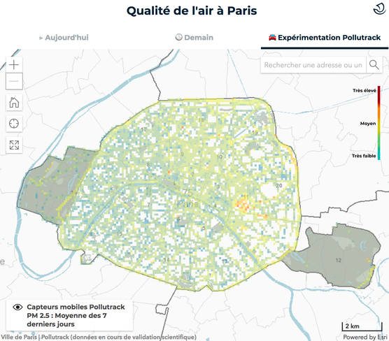 Une nouvelle cartographie révèle les zones les plus polluées de Paris