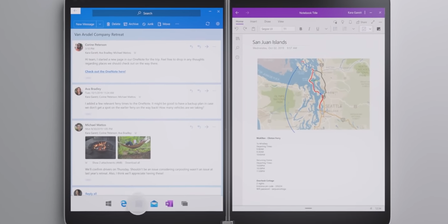 Avec ses derniers prototypes de Surface Neo et Duo, Microsoft veut ...