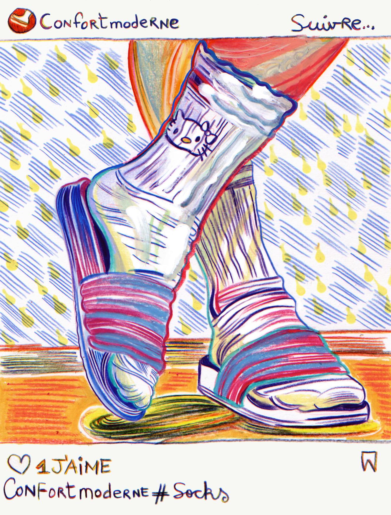 #socks ou le culte du claquettes-chaussettes