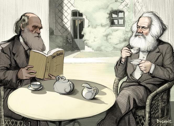 Darwin contre Marx, tout contre