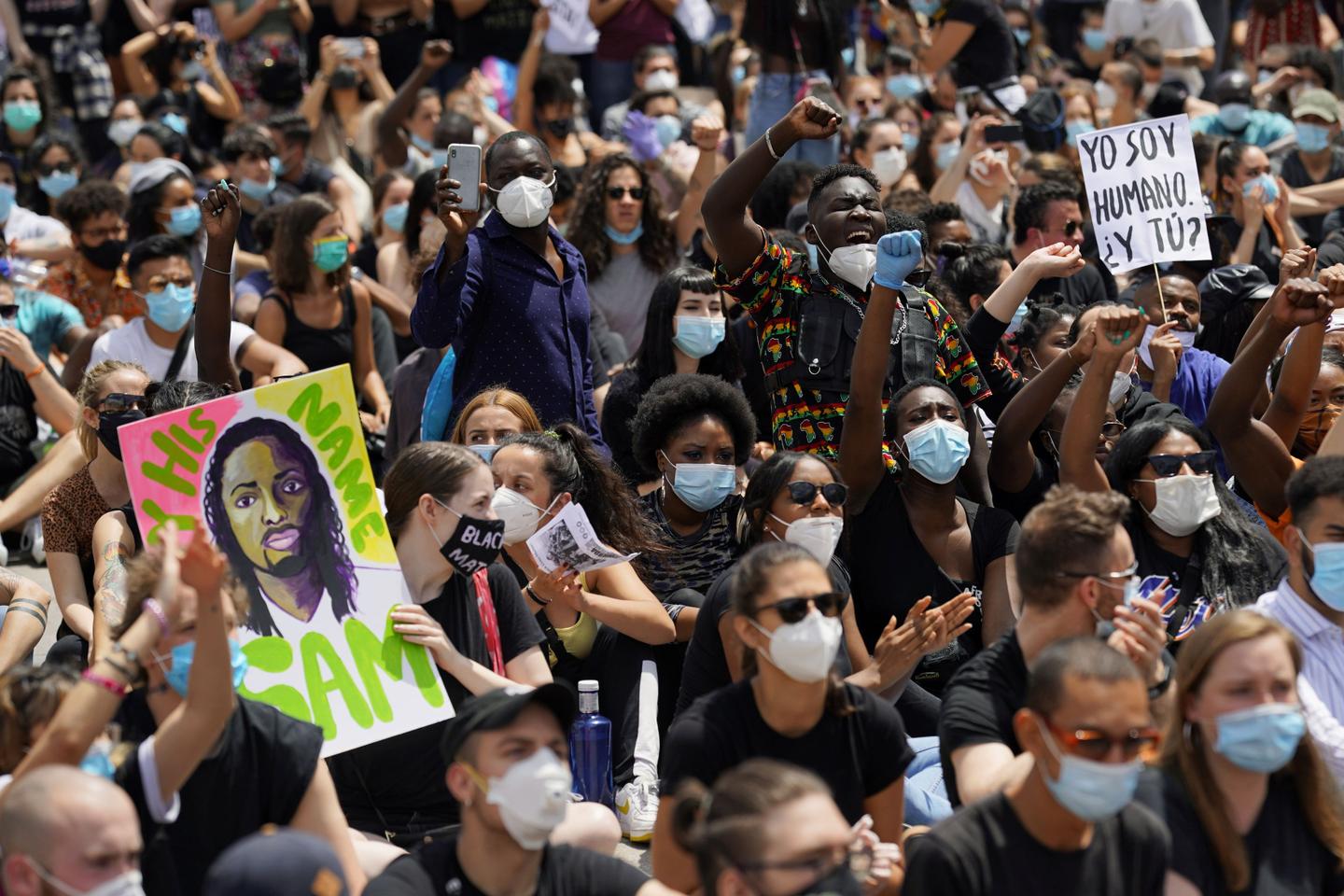 Des manifestations au nom de Black Lives Matter partout en Europe