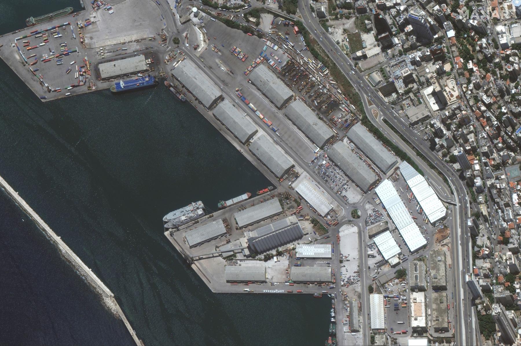 Avant-après : les dégâts de l’explosion dans le port et les rues de ...