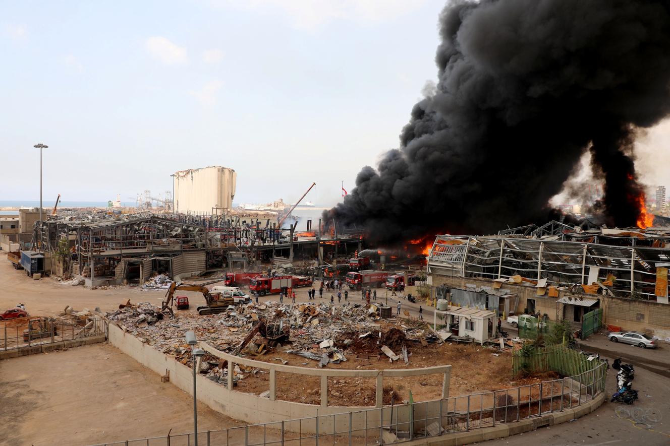 Enorme incendie au port de Beyrouth quelques semaines après l’explosion