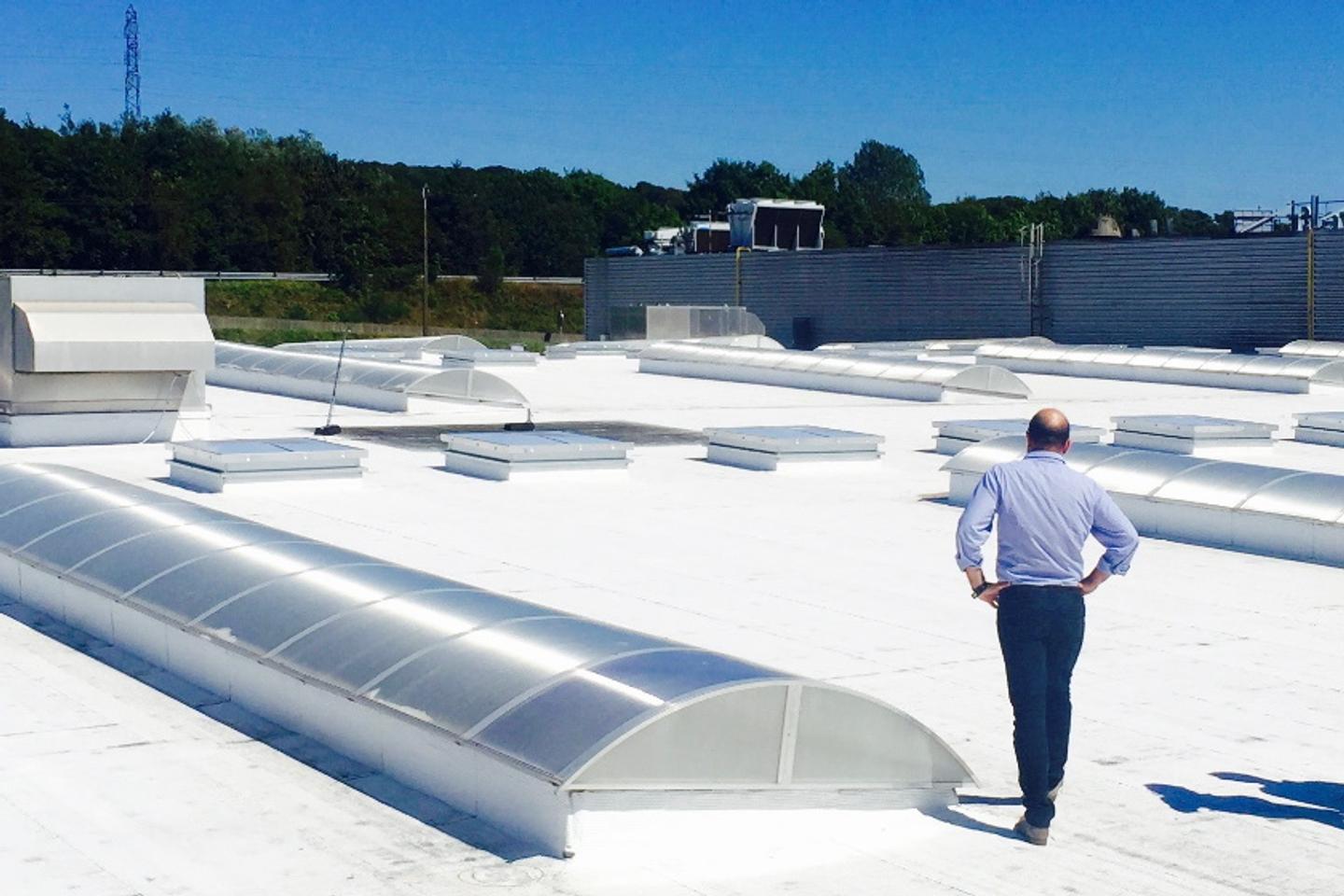 Peindre les toits en blanc… pour des bâtiments au frais