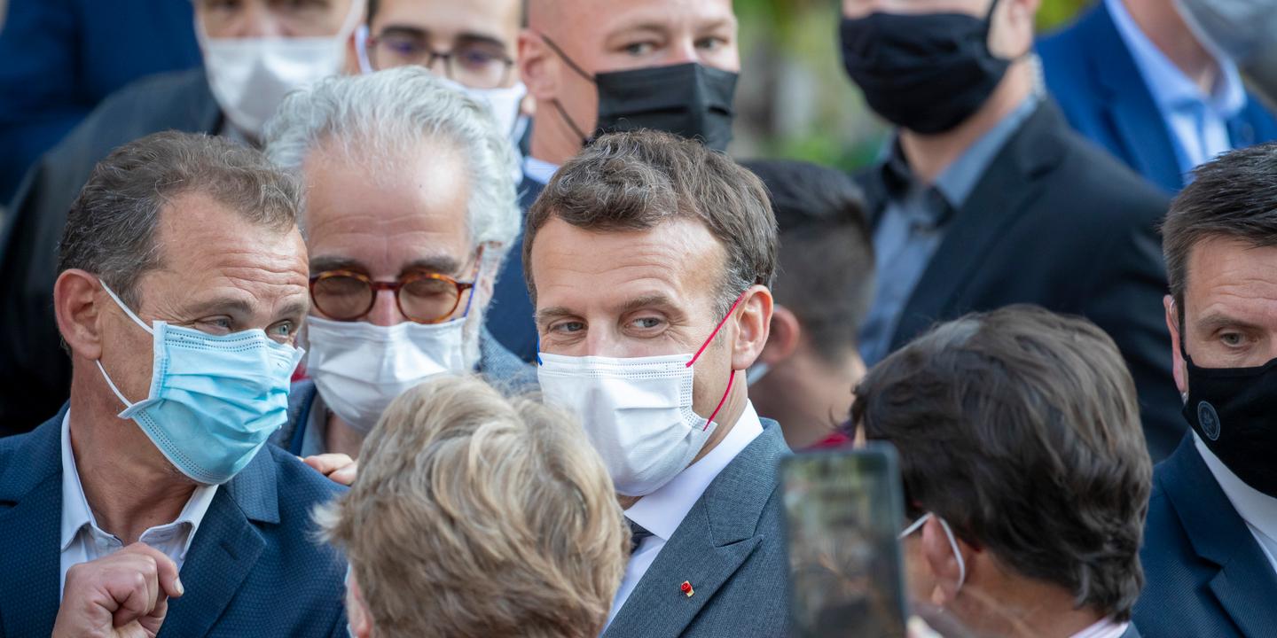 Emmanuel Macron en campagne dans un pays de Cocagne