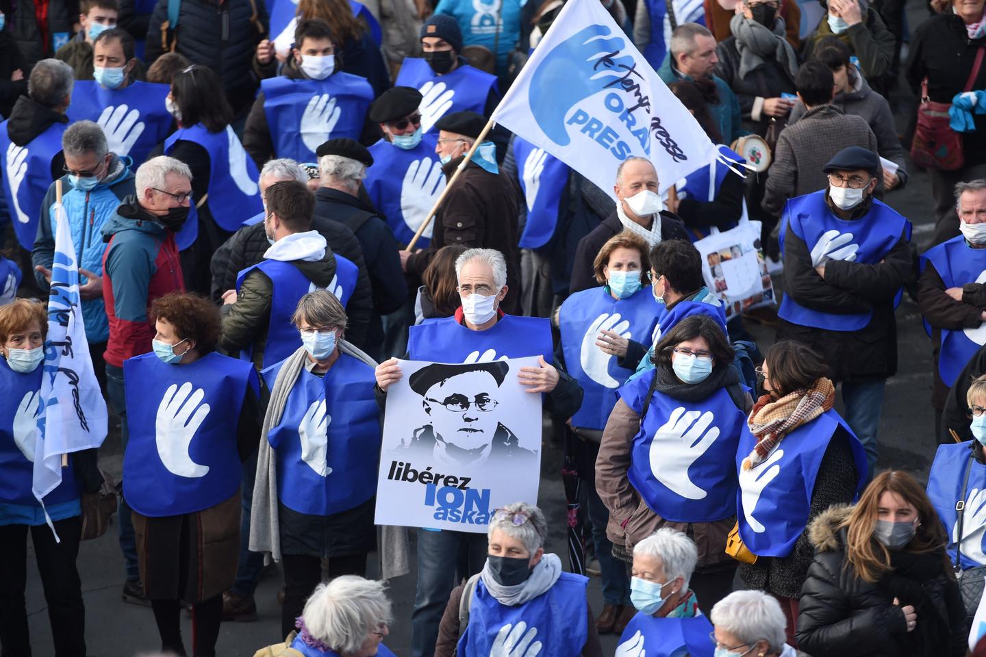 Manifestation à Bayonne pour la libération de prisonniers basques