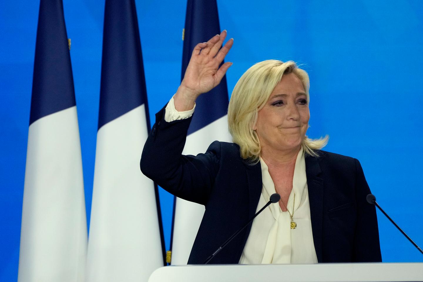 'The ideas we stand for are reaching new heights,' says Le Pen as she ...