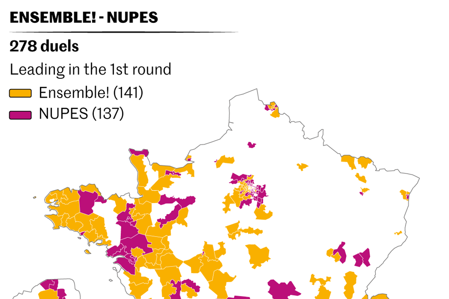 French legislative elections: Understanding the first round in maps and ...