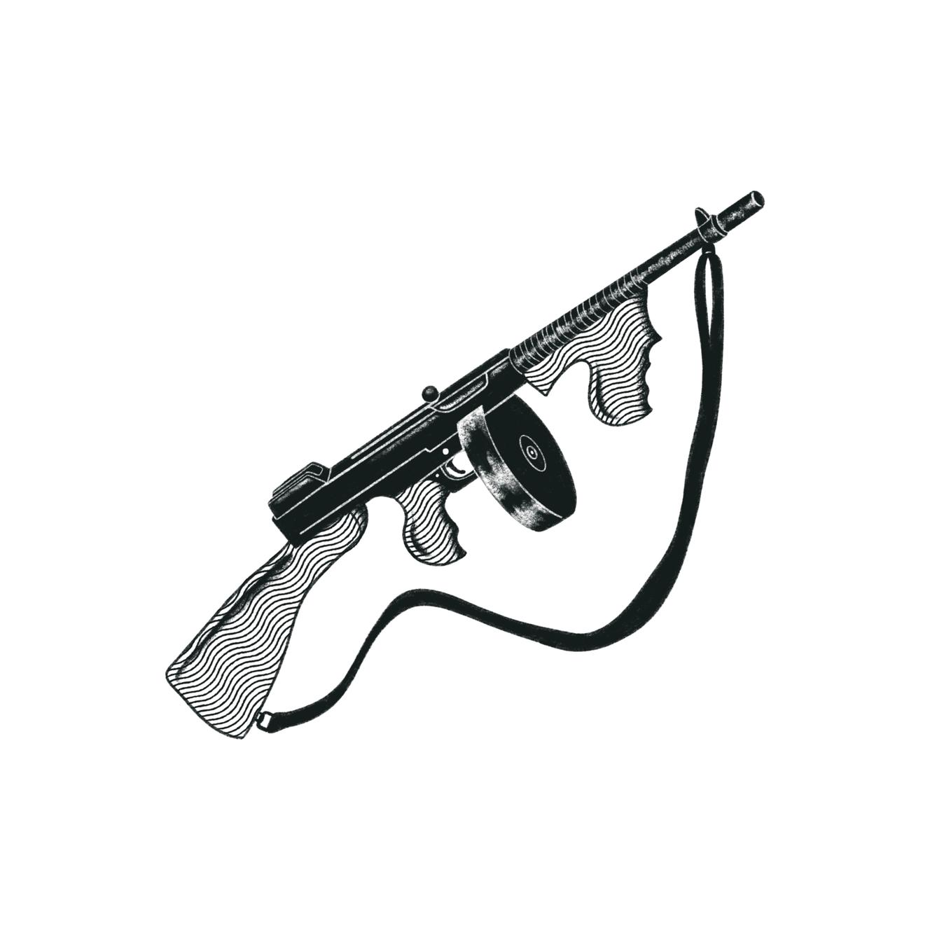 Al Capone's machine gun, from the trenches to the gang war