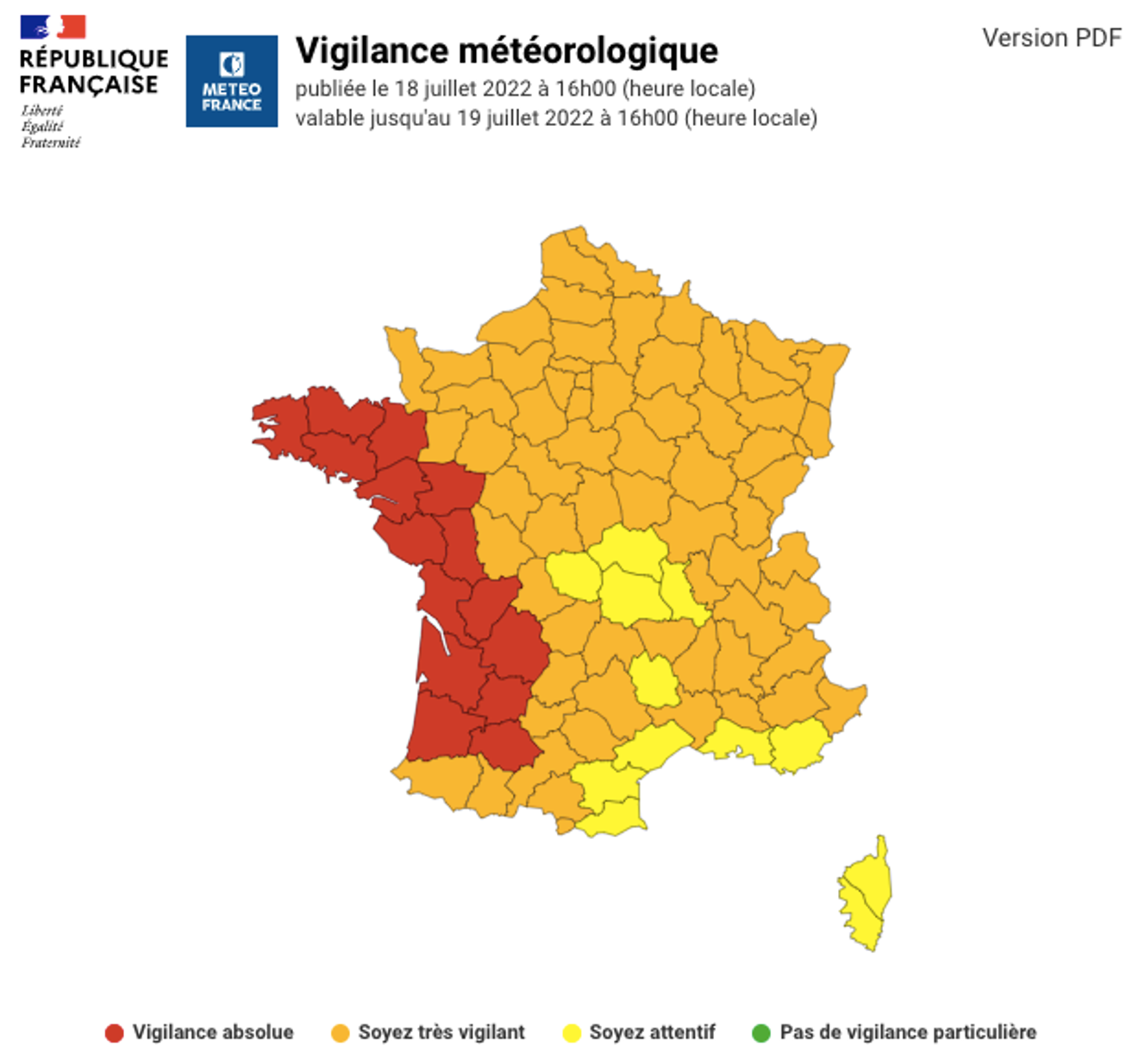 Canicule : la vague de chaleur se déplace vers l’est de l’Hexagone, de ...