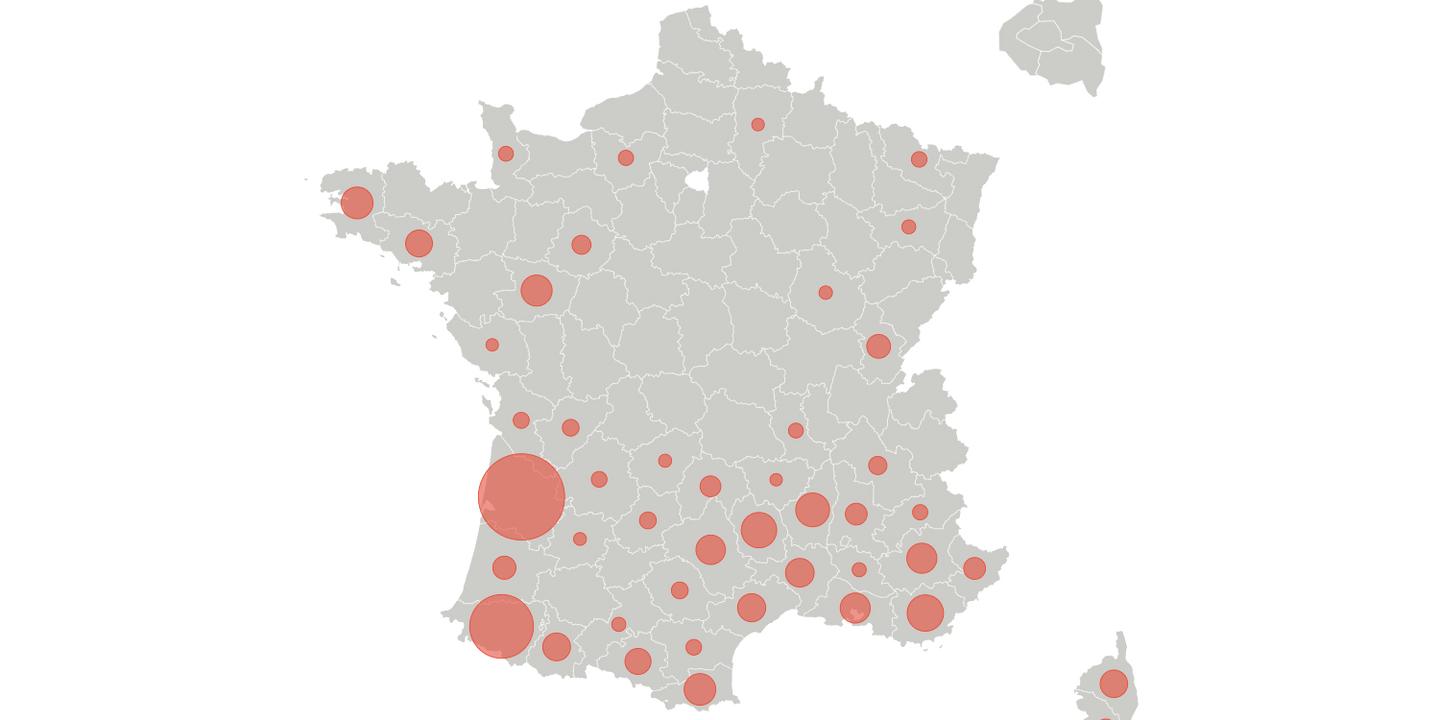 France's unprecedented summer of wildfires, in maps and graphs