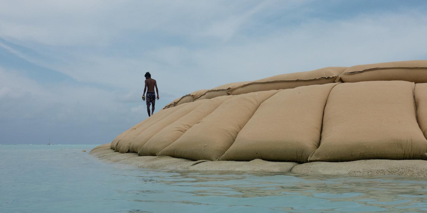 Sand is both a blessing and a curse for the Maldives