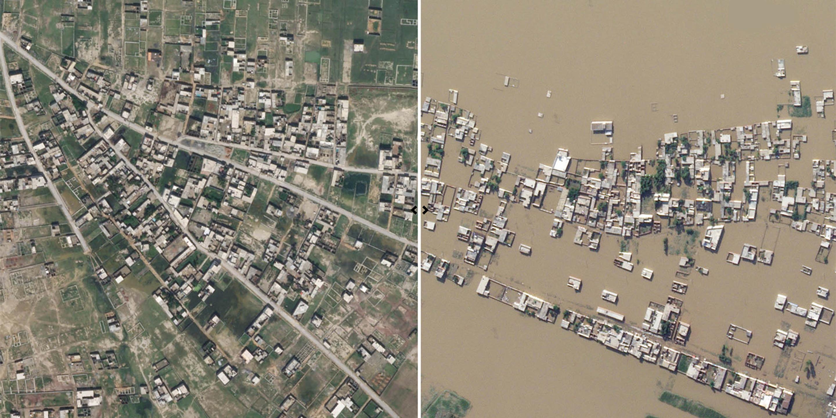 Inondations au Pakistan : l’avant et l’après vus de l’espace