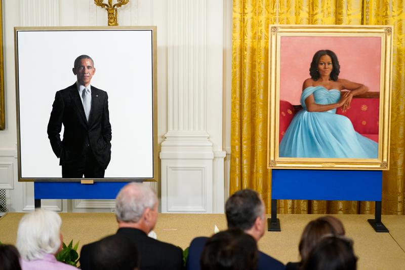 'Welcome home': Obamas unveil their White House portraits