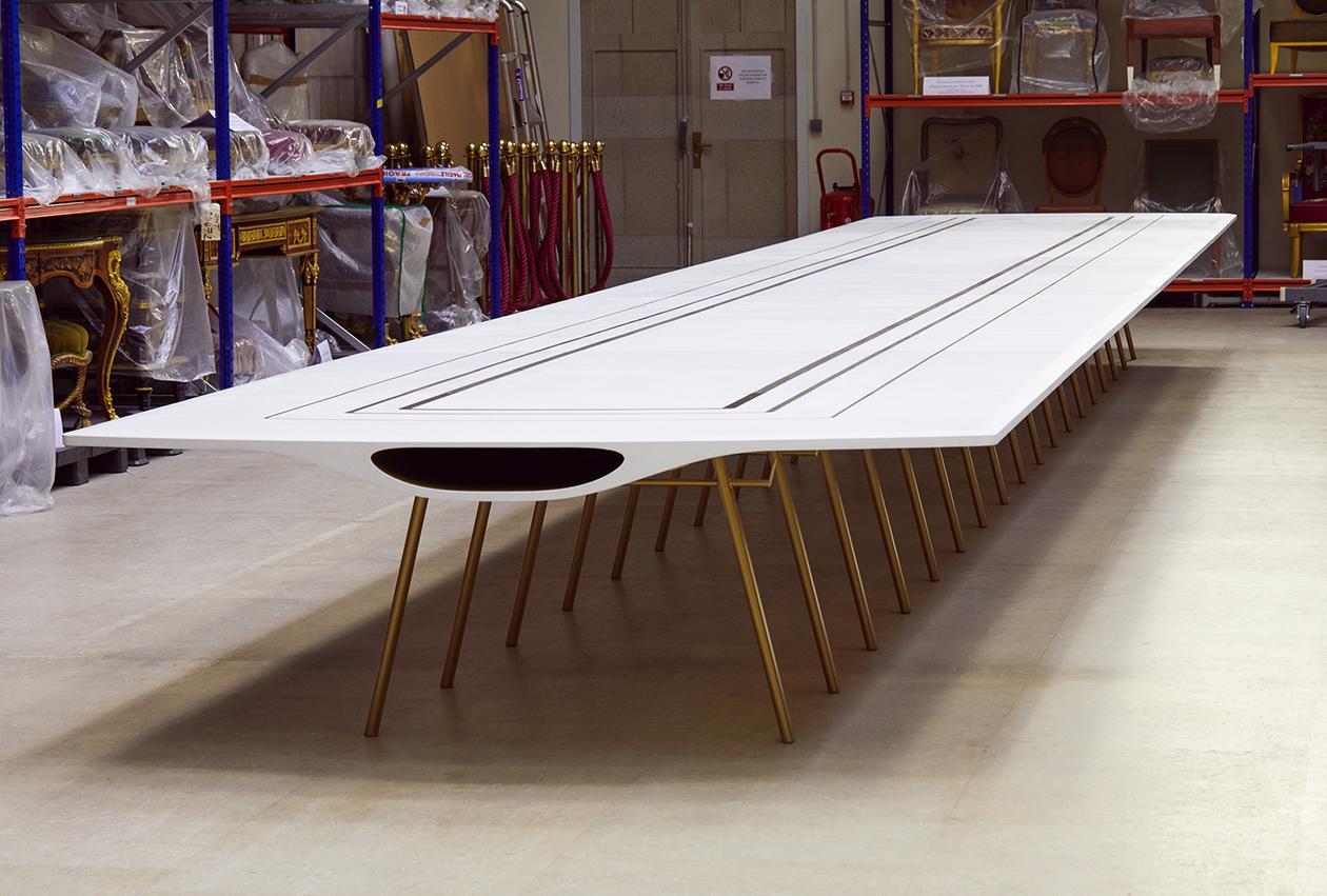 Journées du patrimoine : à l’Elysée, la table Medulla présentée au public