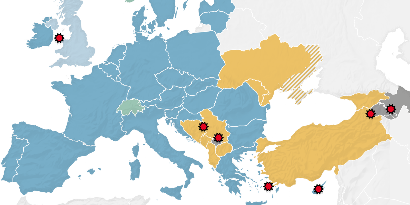La Communauté politique européenne expliquée en cartes