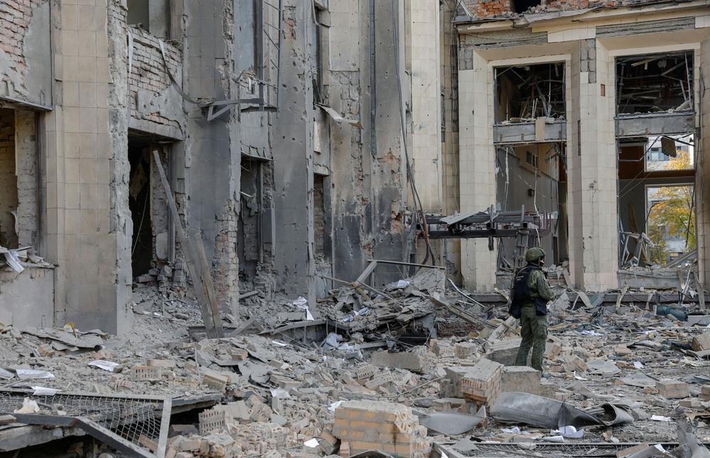 Guerre en Ukraine : la mairie de Donetsk, contrôlée par des ... Guerre en Ukraine : la mairie de Donetsk, contrôlée par des ...