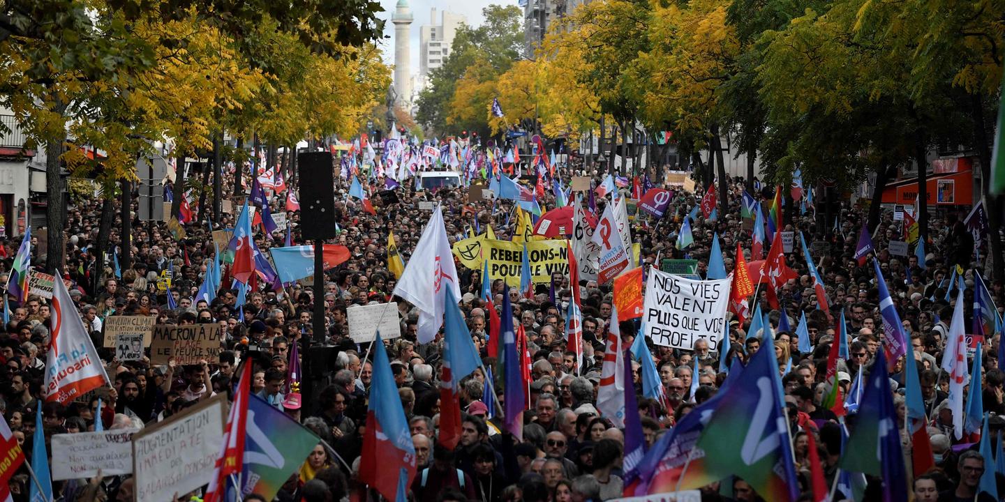 French left-wing parties gather protesters to march in Paris, as ...