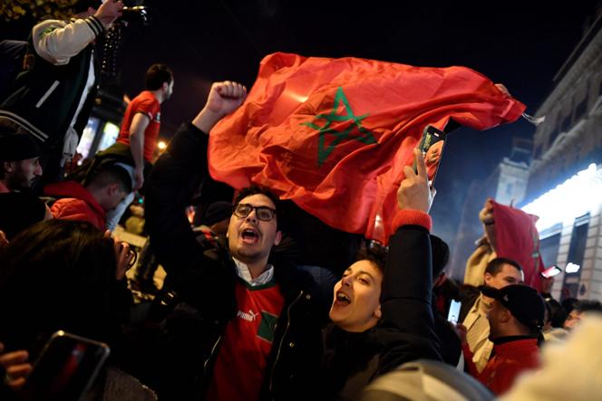 Moroccans celebrate historic World Cup win against Spain