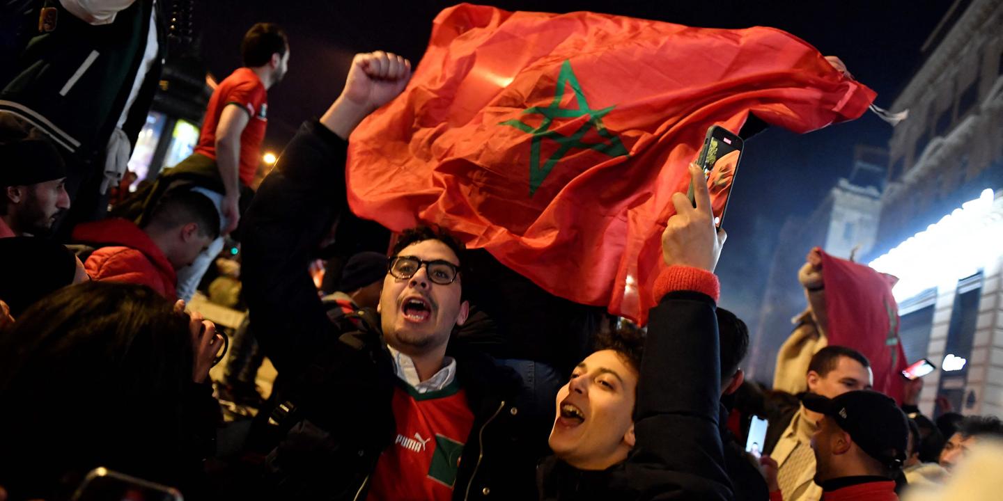 Moroccans celebrate historic World Cup win against Spain