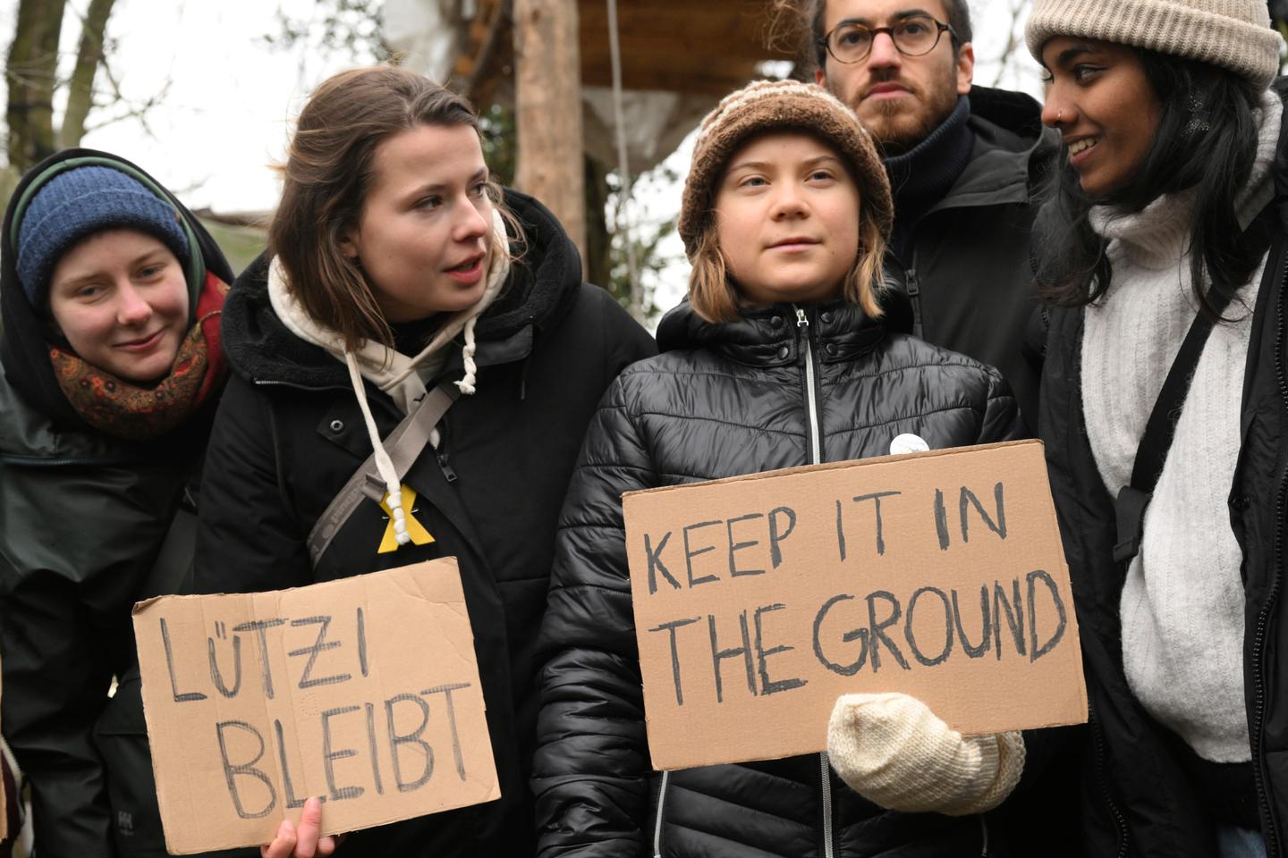 Greta Thunberg visits German village being cleared for coal mine