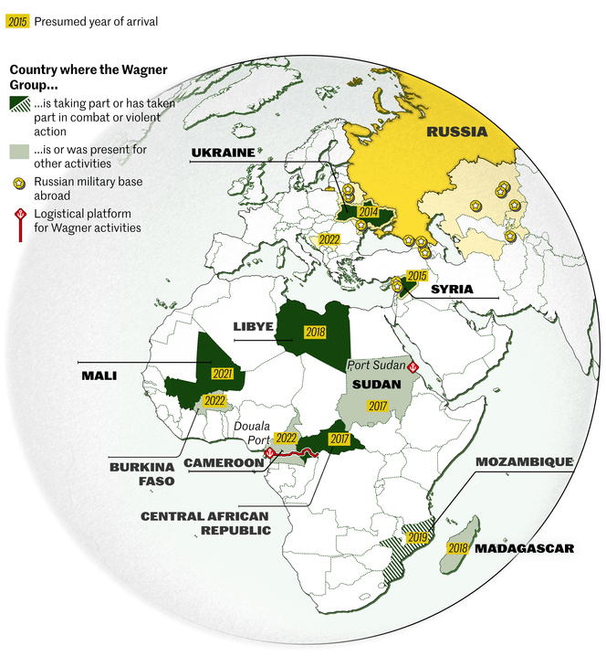 Wagner Group's influence spreads across Africa even as war rages in Ukraine
