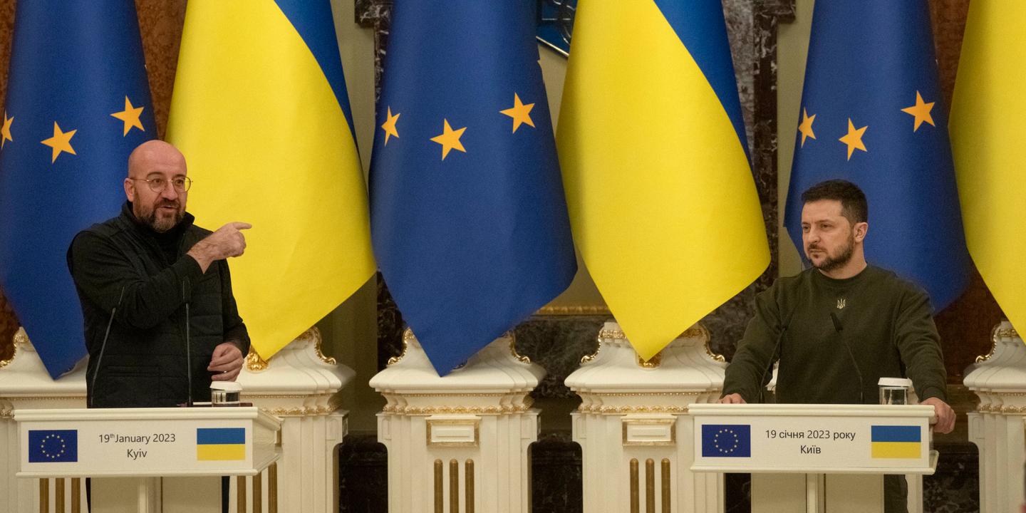 EU officials visit Kyiv to boost morale as Ukraine eyes bloc membership