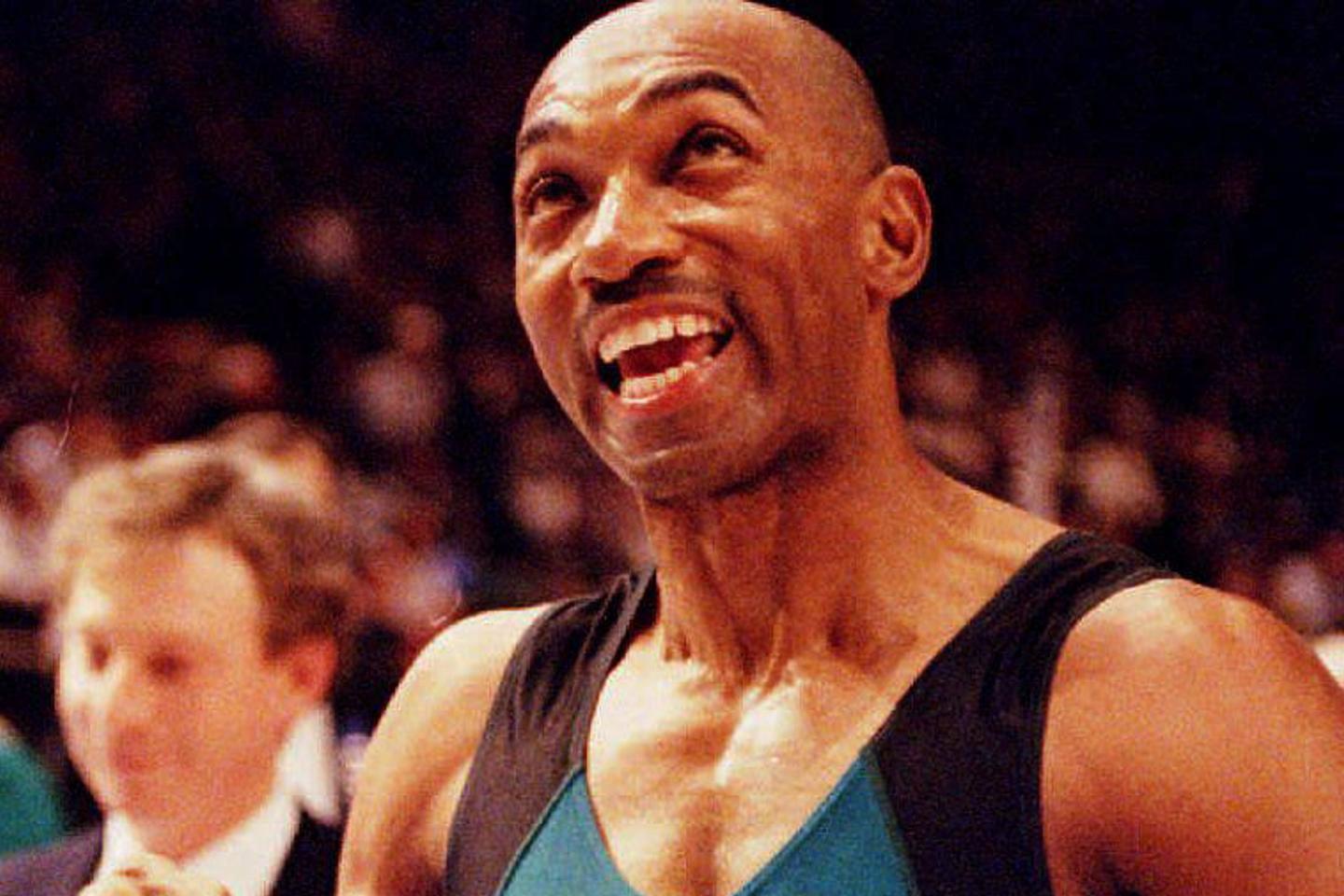 American athlete Greg Foster, former triple world champion of 110 m ...