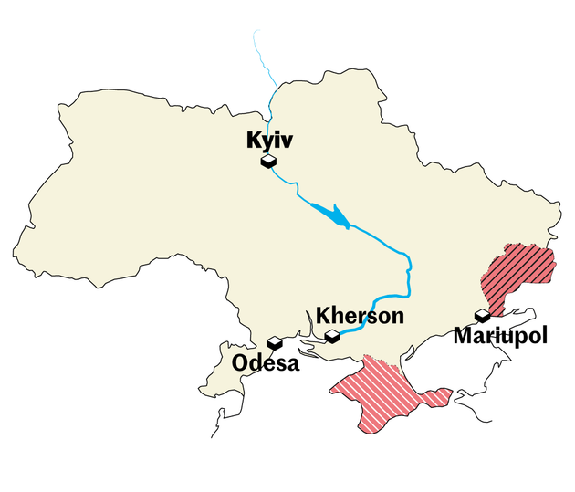 War in Ukraine: The Dnipro River, a front line between Russian and ...