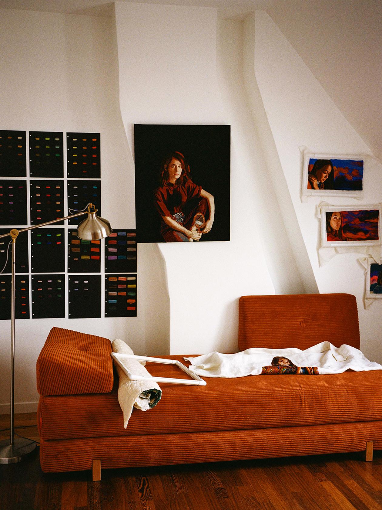 Cécile Davidovici, l’artiste qui peint avec du fil