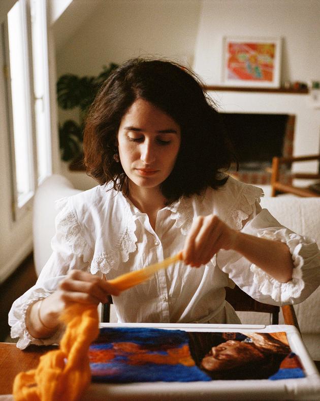 Cécile Davidovici, l’artiste qui peint avec du fil