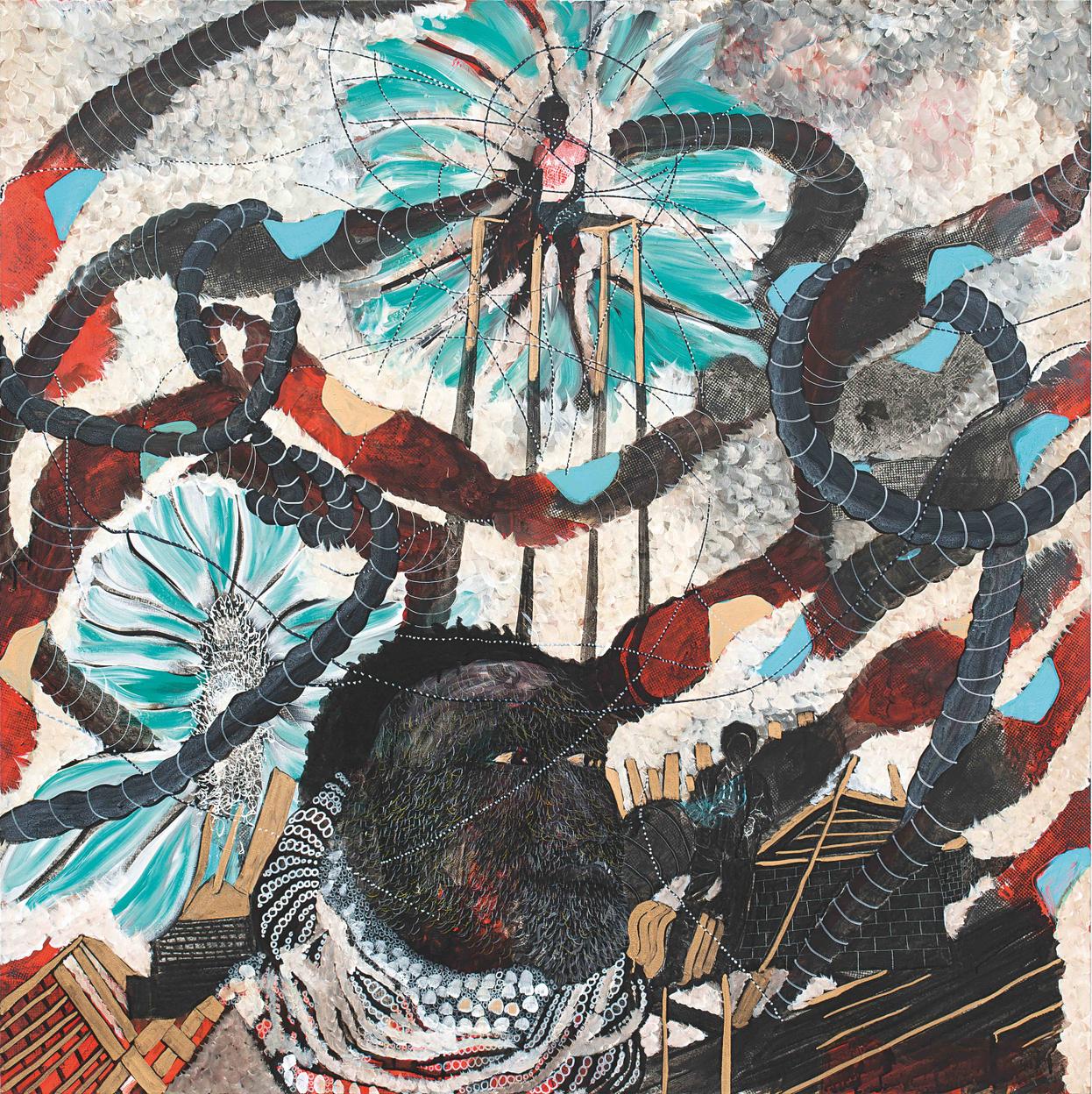 Quelques œuvres du Sénégalais Omar Ba