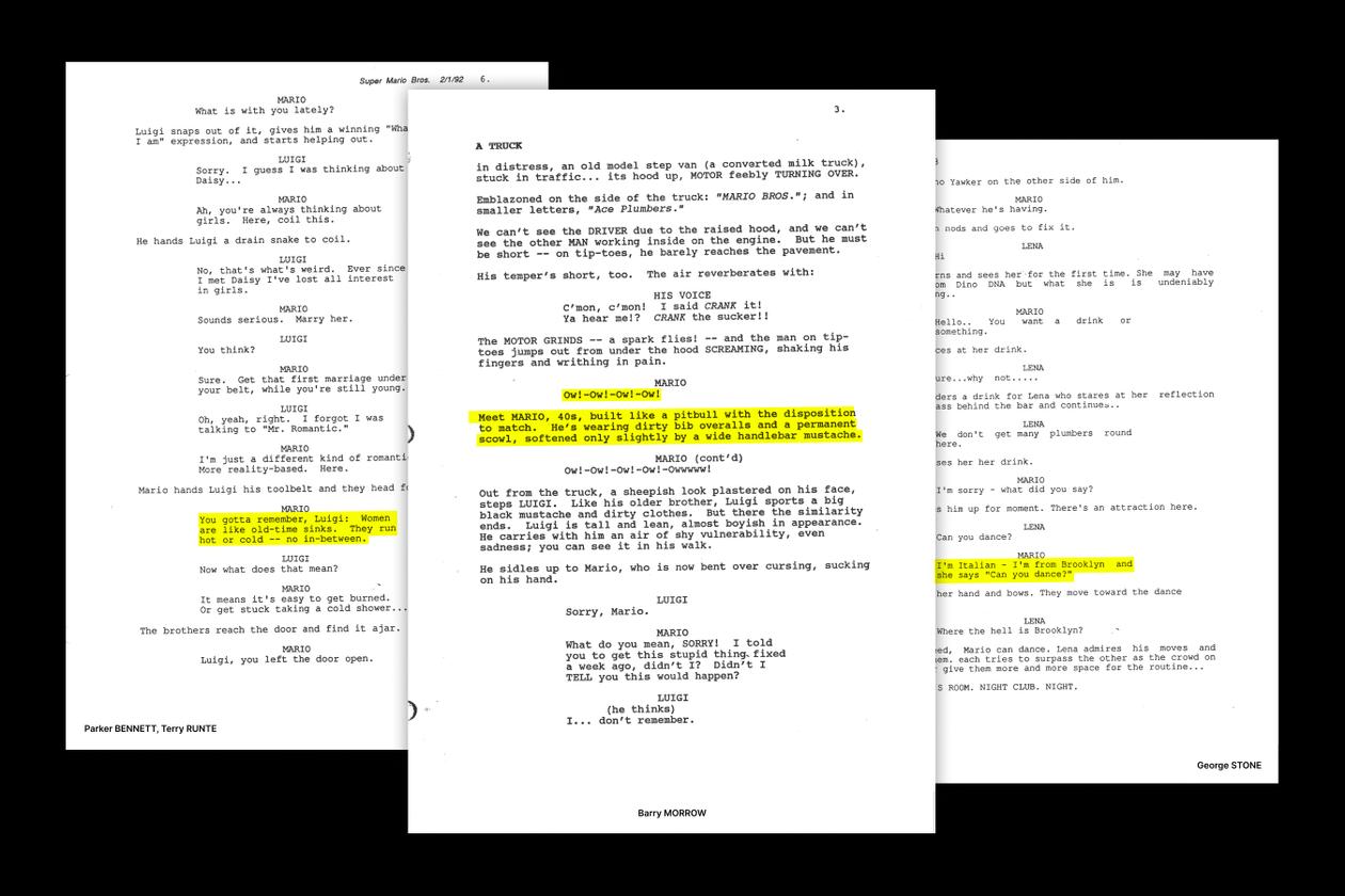 Exploring the unpublished archives of 'Super Mario Bros.: The Movie ...