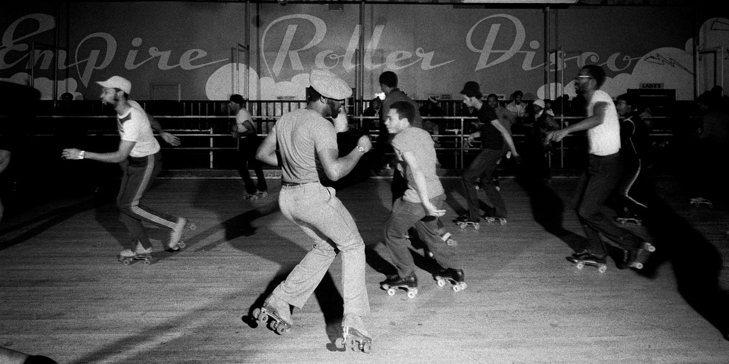 roller disco dancing