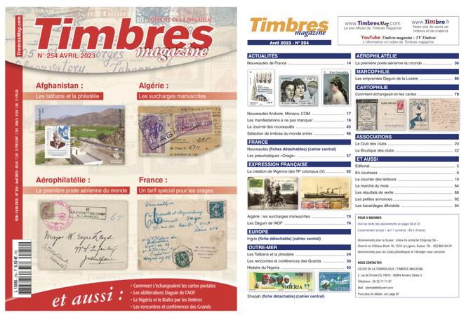 La philatélie au pays des talibans, dans « Timbres magazine