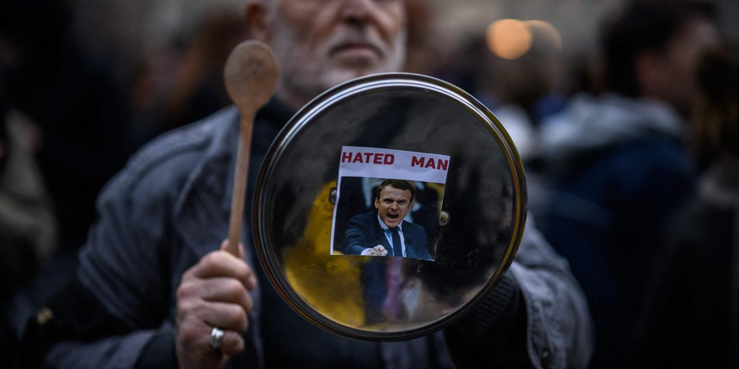 'Macron is the image of a monarch besieged by an angry public and thus ...