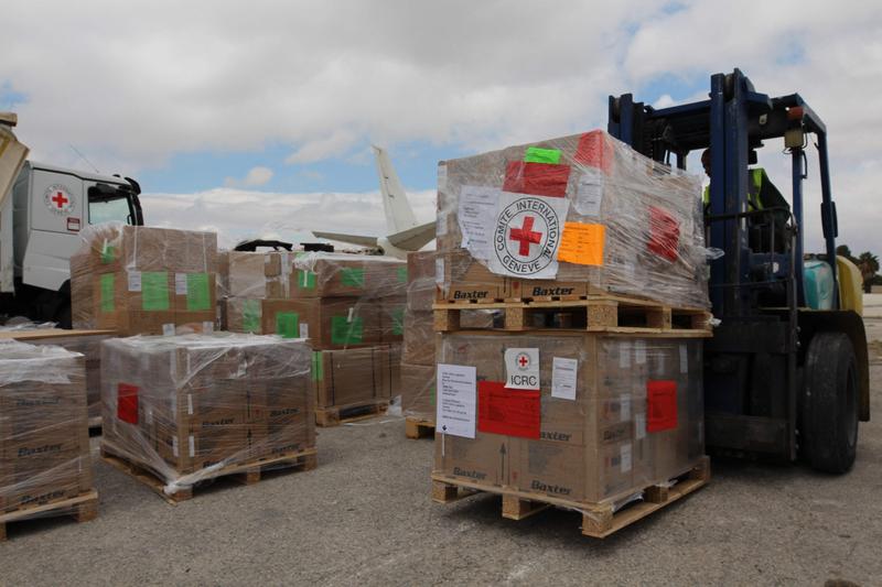 First Red Cross aid flight lands in Sudan as fighting rages