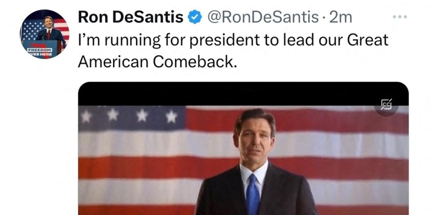 Ron DeSantis' presidential campaign launch marred by Twitter glitches