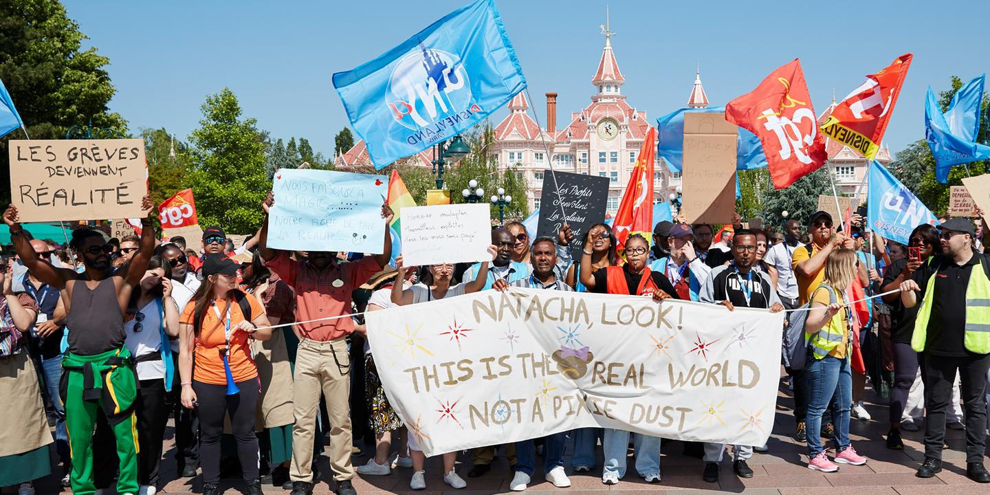 Strikes are the newest attraction at Disneyland Paris