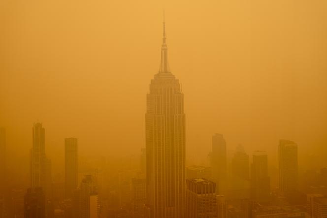 In pictures: New York under a haze of wildfire smoke