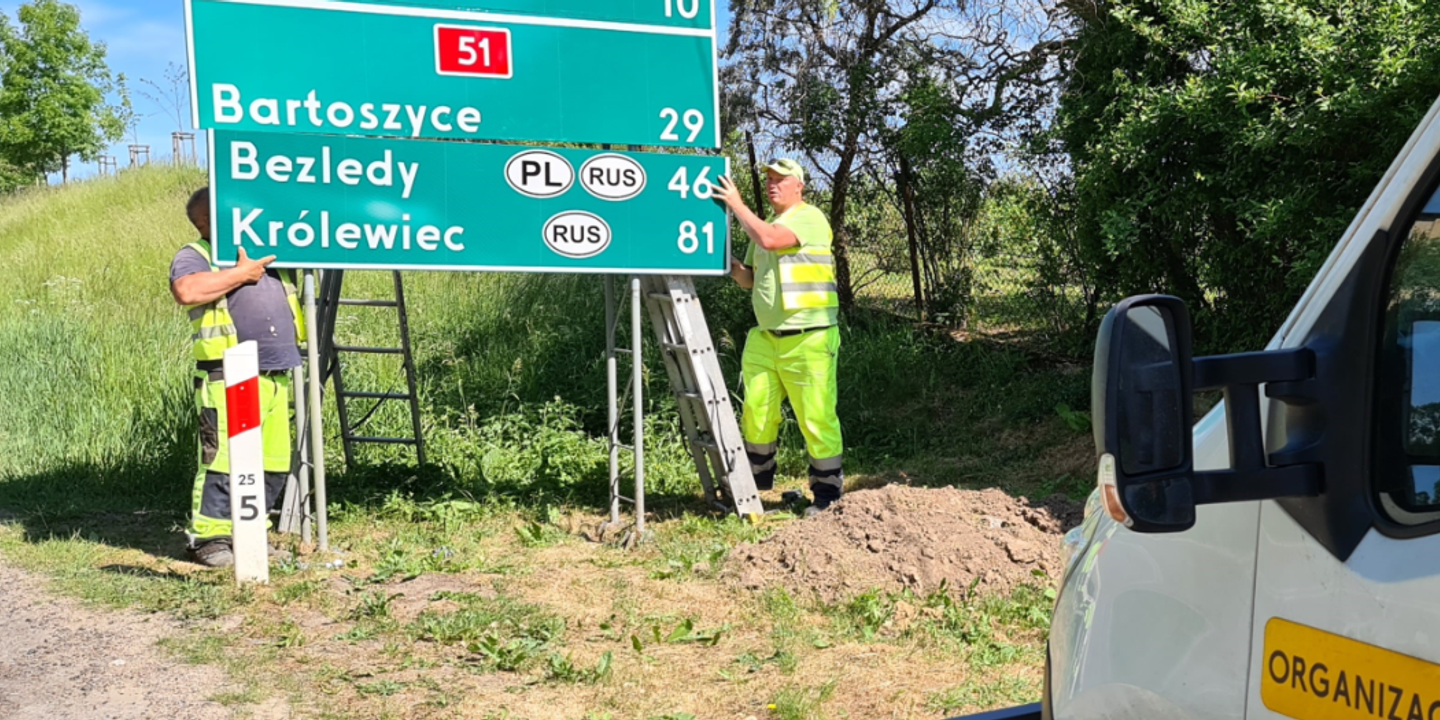 In Poland, the Russian enclave of Kaliningrad is renamed Krolewiec