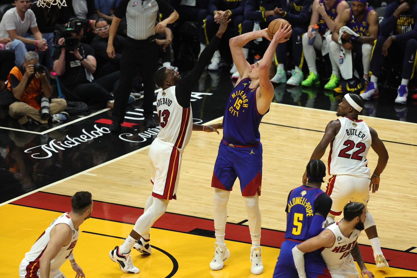 NBA Finals: Nuggets beat Heat in Miami to take a 2-1 series lead