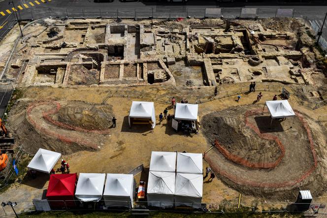 Les abords de la basilique de Saint-Quentin dévoilent leur passé médiéval
