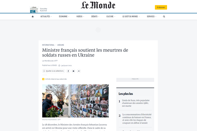 « Paroles de lecteurs » - Information : quand le doute se fait poison