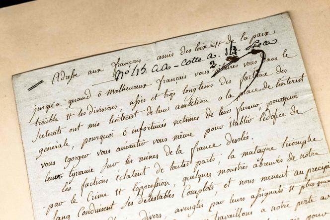 Le testament de Charlotte Corday, sujet de discorde entre l’Etat et les ...