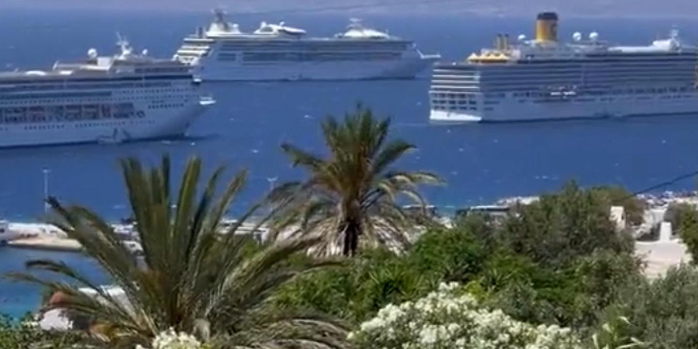 Surtourisme : les bateaux de croisière affluent en Grèce