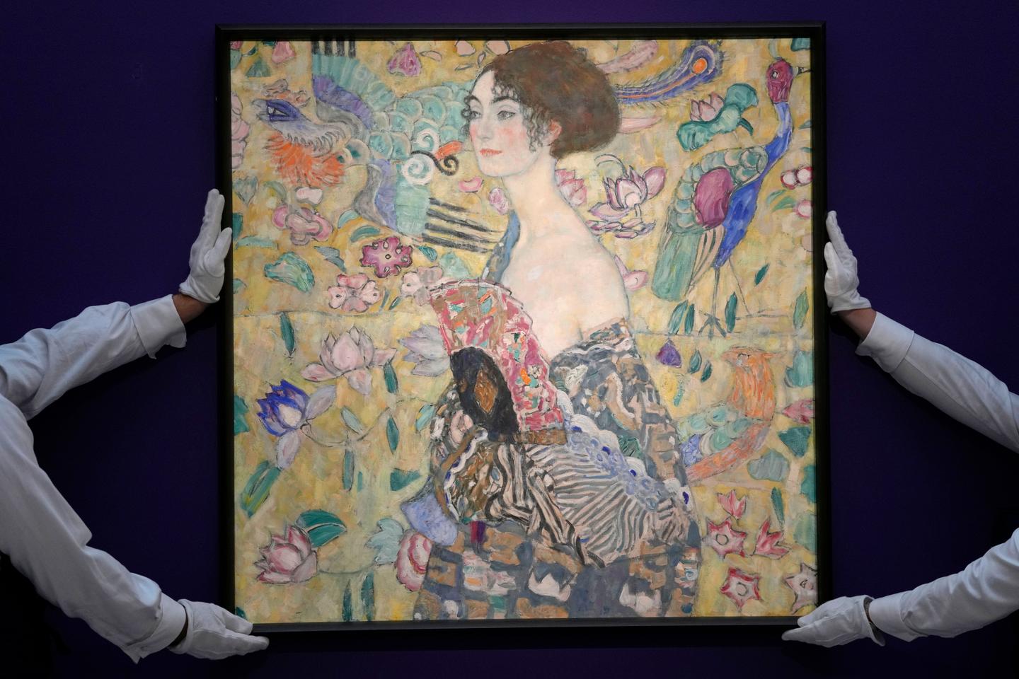 La « Dame à l’éventail » de Gustav Klimt vendue pour plus de 86 ...