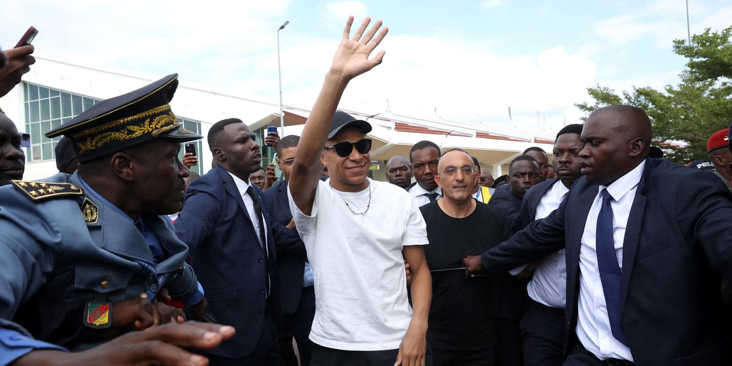 Kylian Mbappé welcomed as superstar in father's native Cameroon